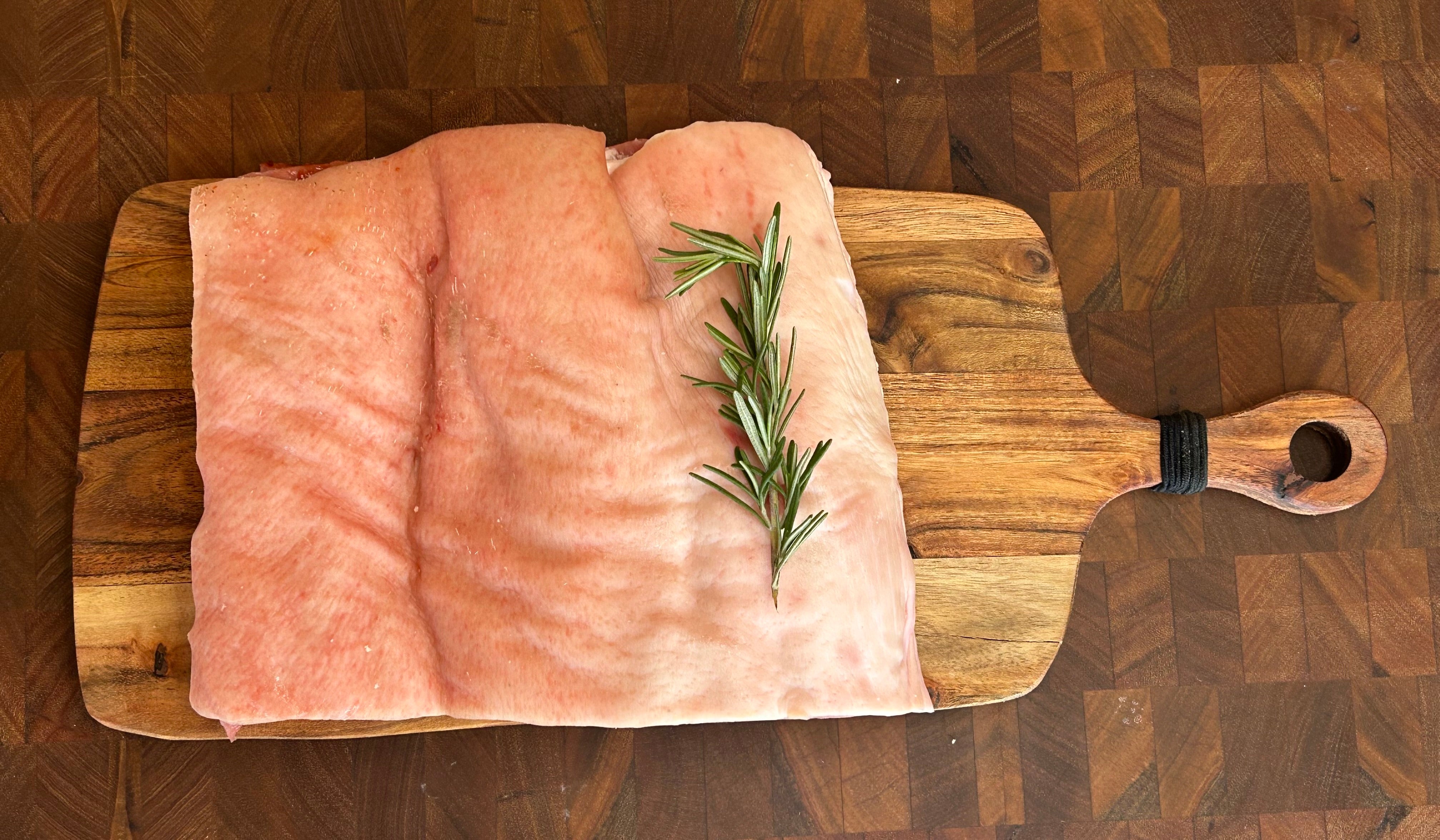 Free-Range Pork Belly 1kg | Antibiotic & Hormone-Free | Springhill Beef Co.