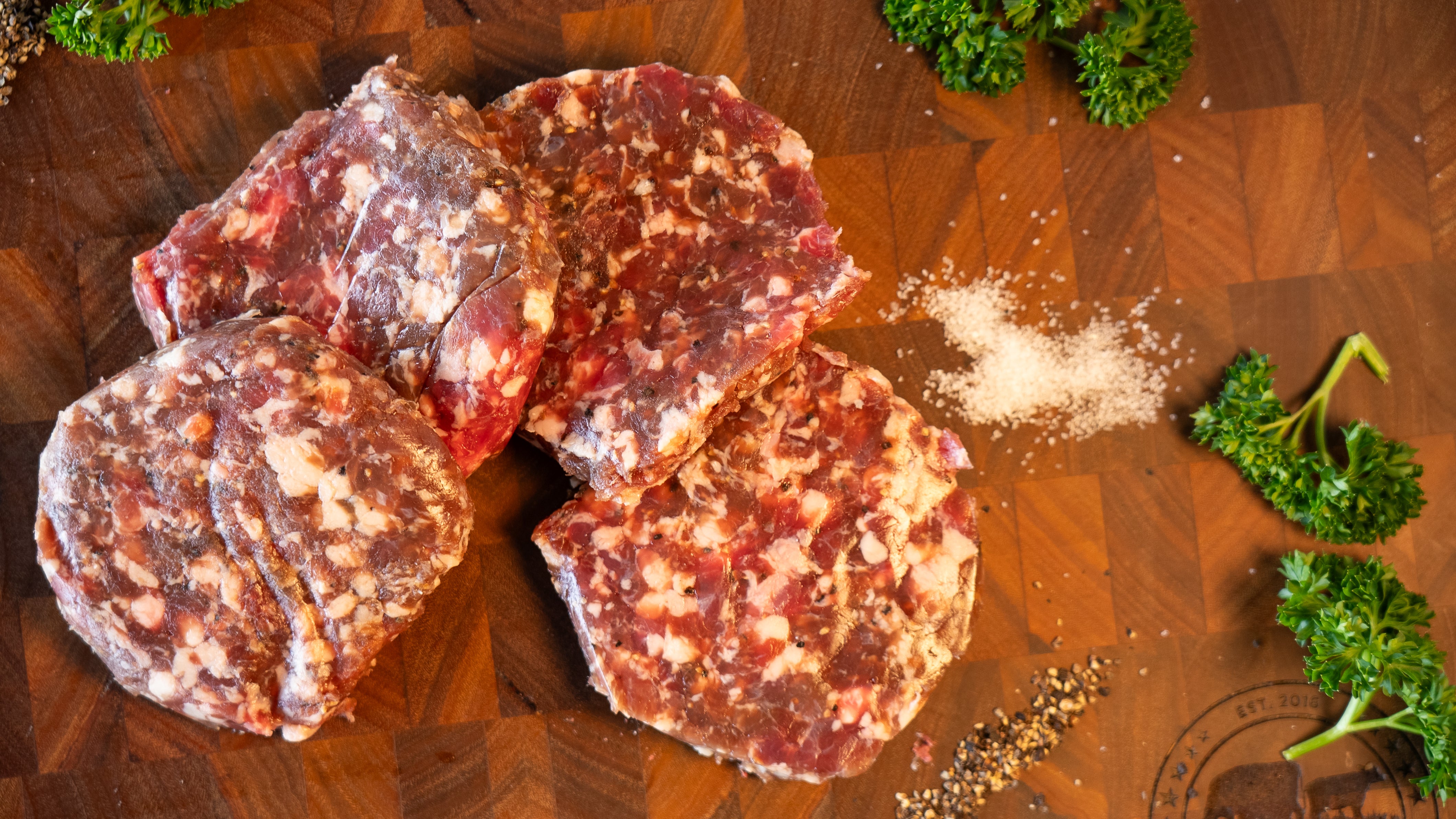 Grass-Fed Brisket Burger Patties (4-Pack) | Premium Angus Beef ...
