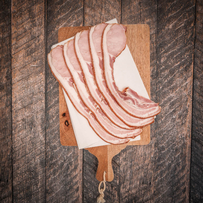 Nitrate-Free Free Range Wood Smoked Bacon 500g | Springhill Beef Co.